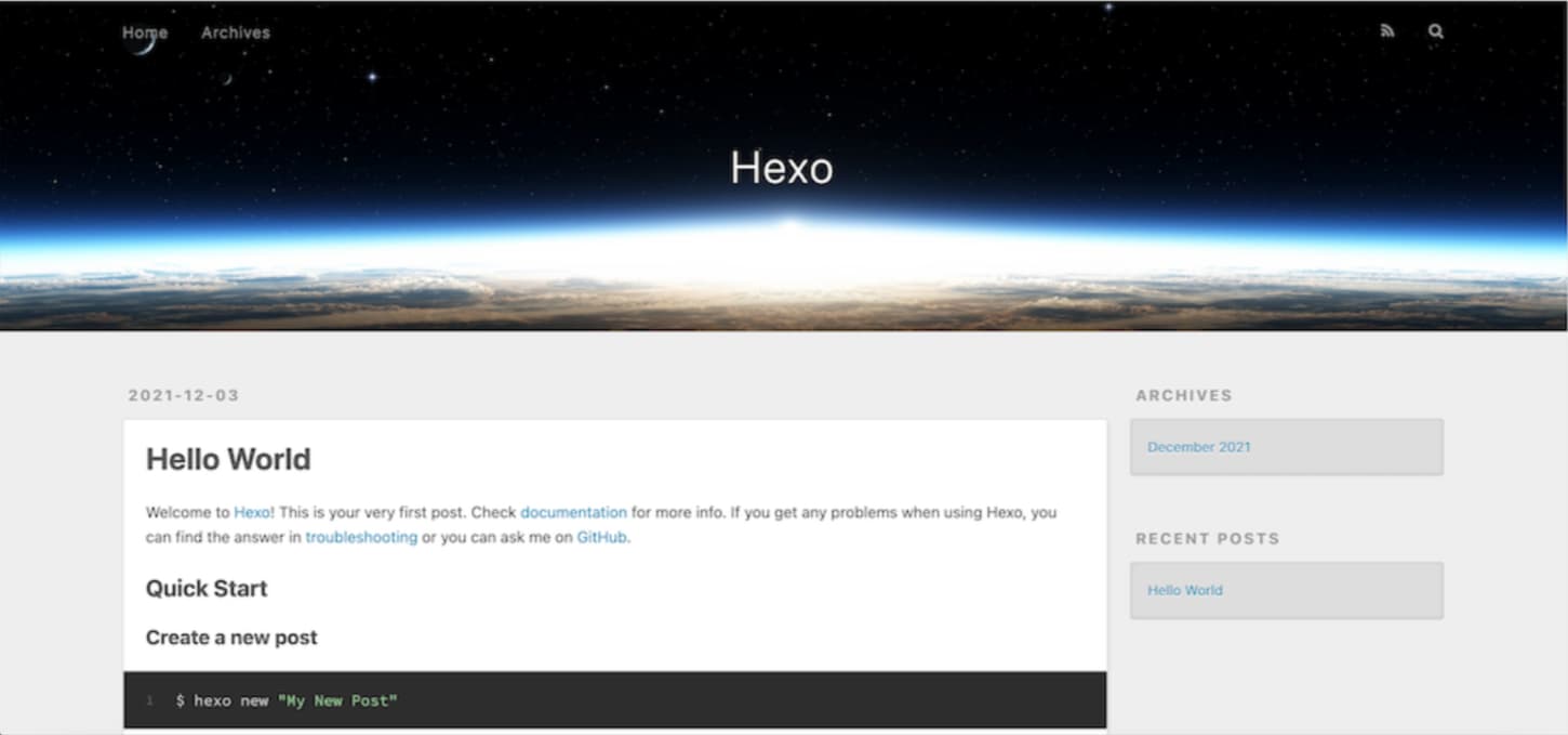 我的第一篇博客 | QingYuAlive's Blog